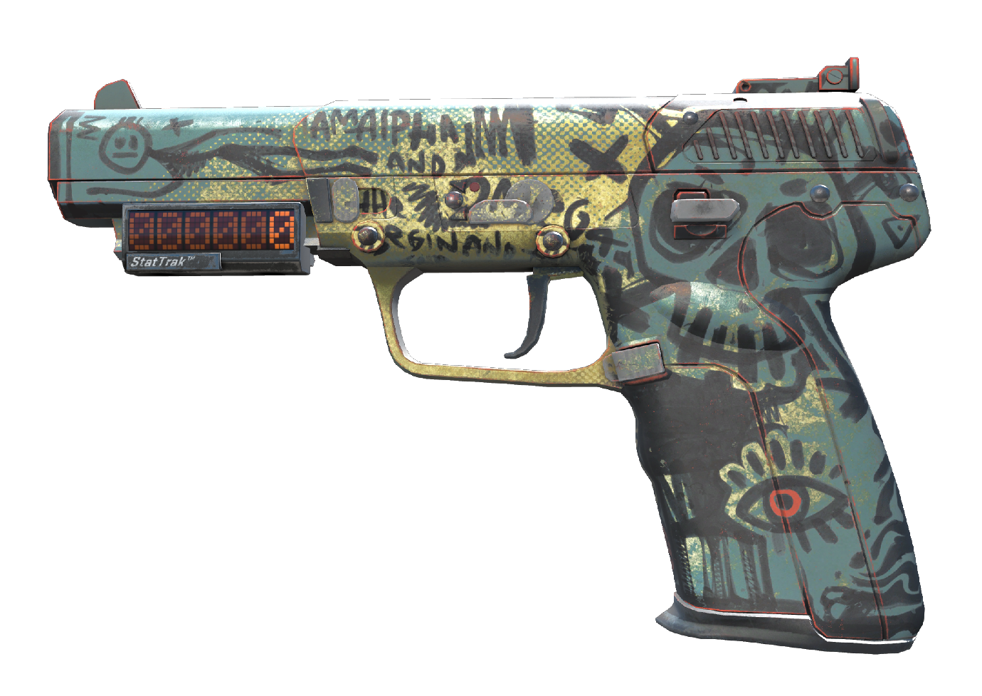 StatTrak™ Five-SeveN | Scrawl (Minimal Wear) — CS:GO/CS2 スキンを CS.MONEY でトレードする
