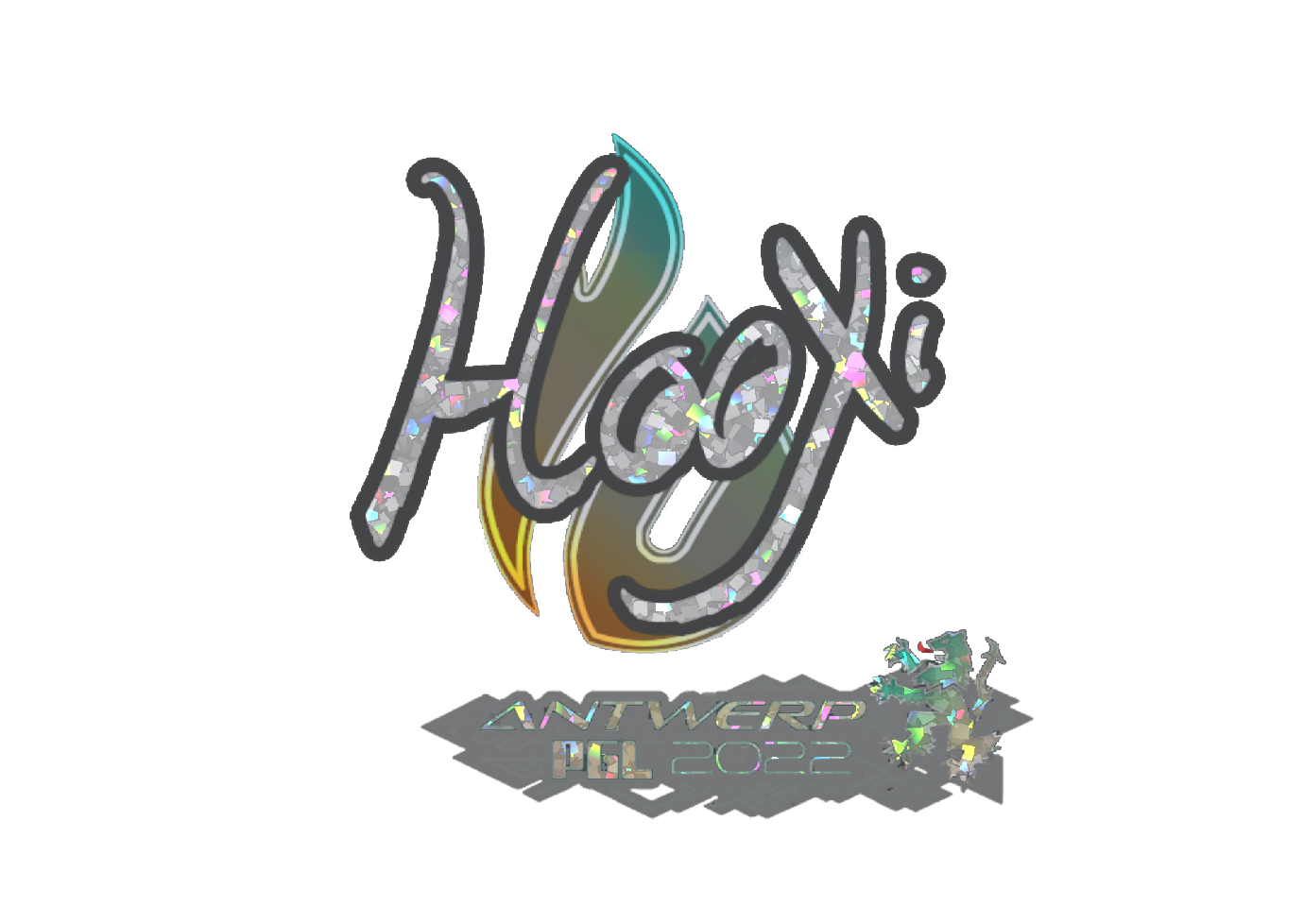 Sticker | HooXi (Glitter) | Antwerp 2022 — Trade CS:GO/CS2 skins on CS.MONEY