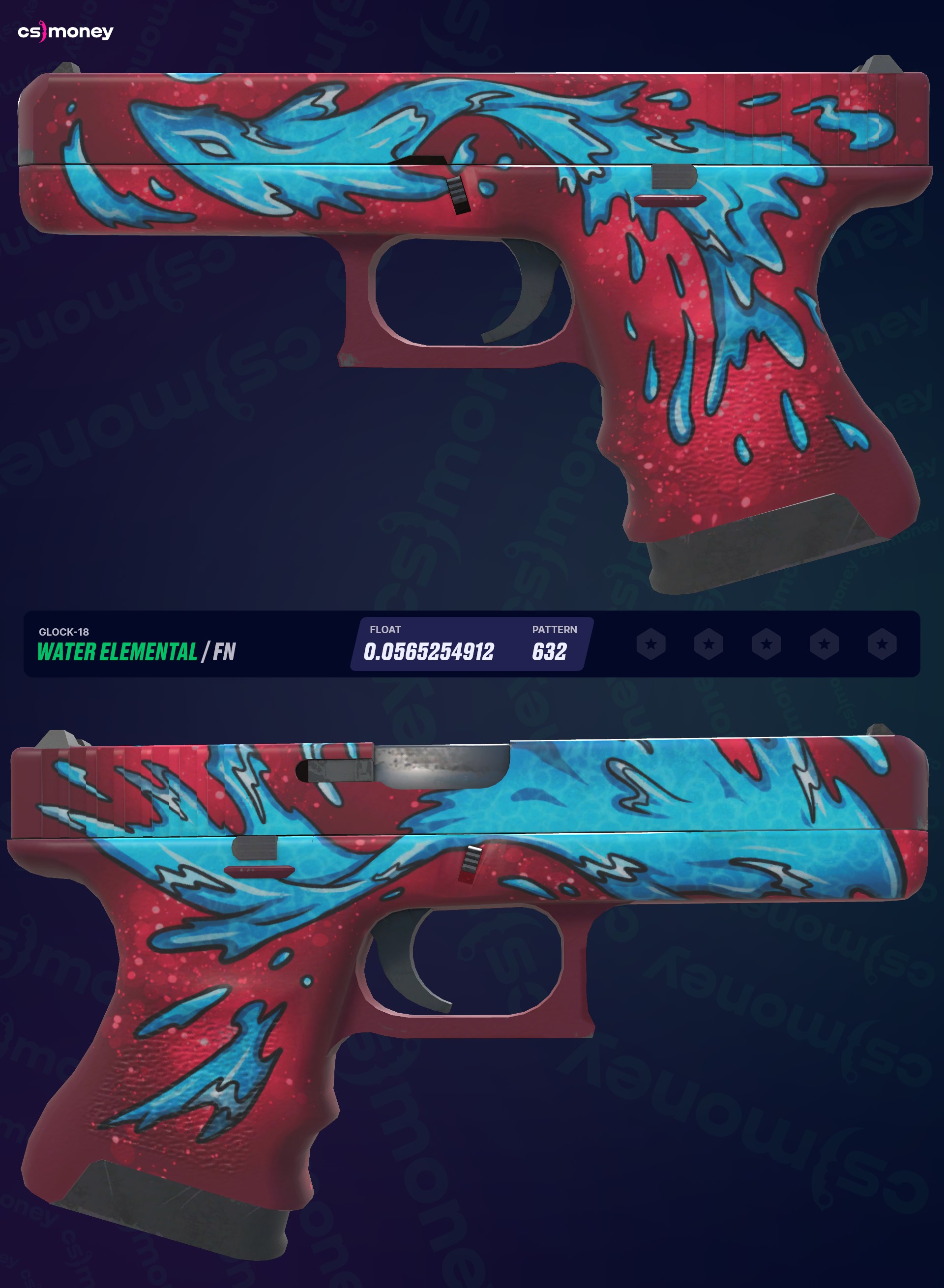 Glock Water Elemental Wallpaper