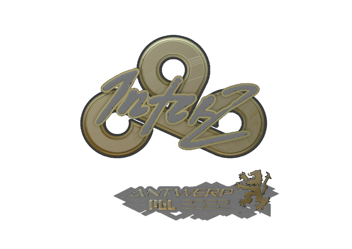 Sticker | interz (Gold) | Antwerp 2022 — Cкины CS:GO/CS2 на CS.MONEY