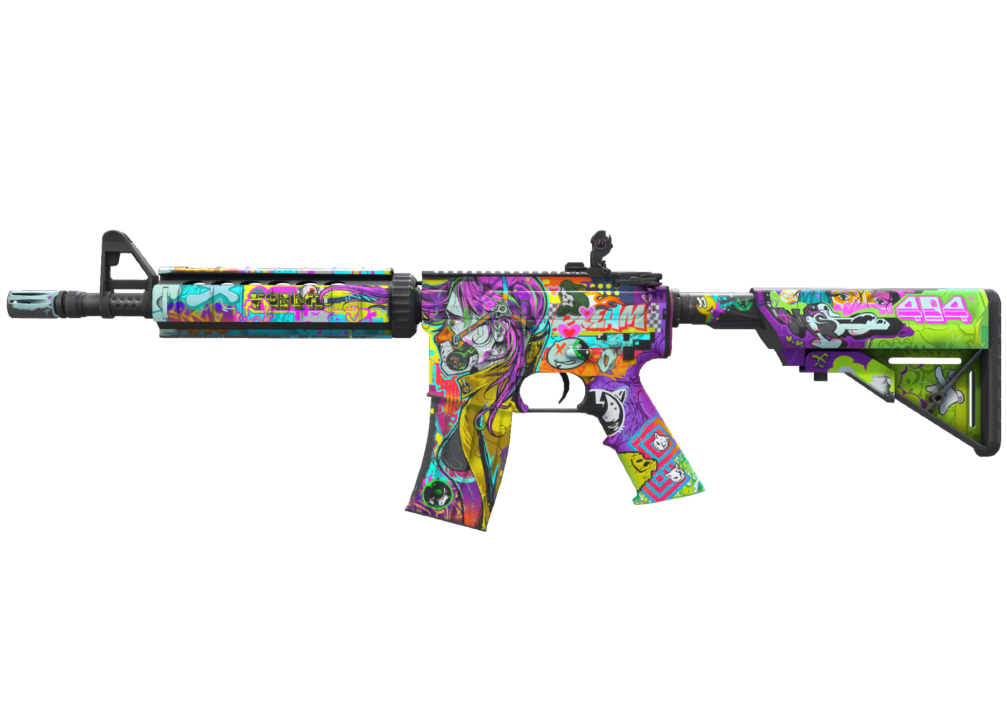M4A4 | In Living Color (Minimal Wear) — Trade CS:GO/CS2 skins on CS.MONEY