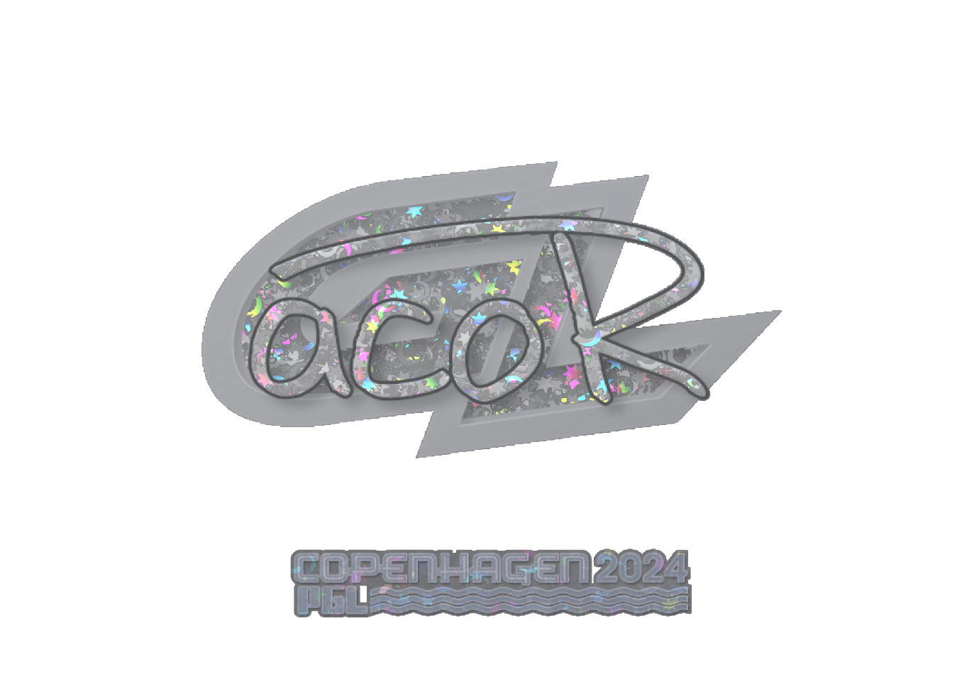 Sticker | acoR (Glitter) | Copenhagen 2024 — Cкины CS:GO/CS2 на CS.MONEY