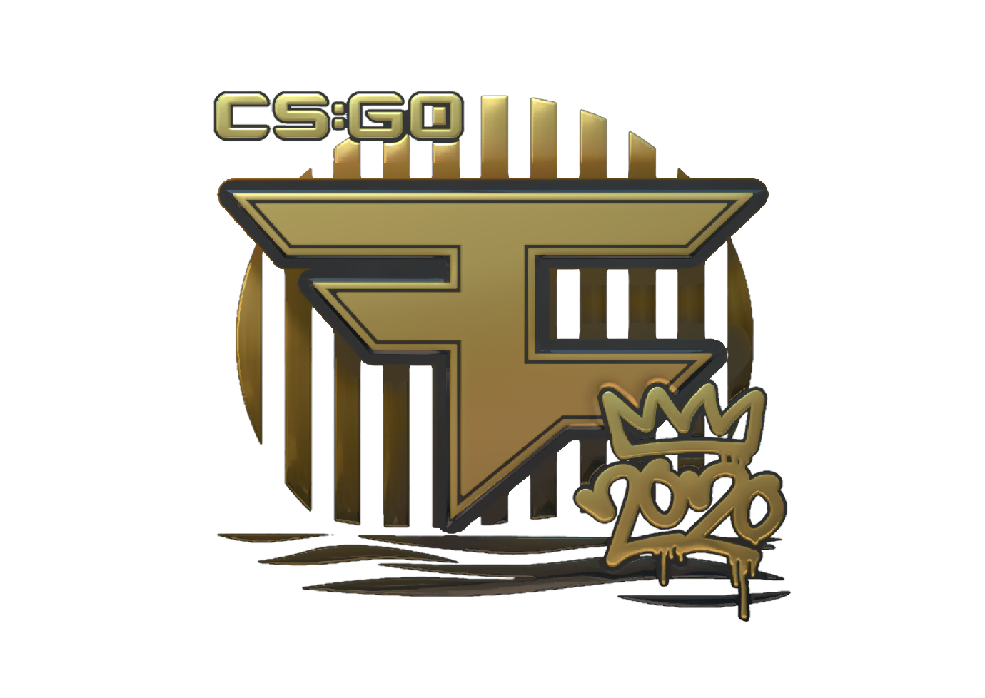 Sticker | FaZe (Gold) | 2020 RMR — Cкины CS:GO/CS2 на CS.MONEY