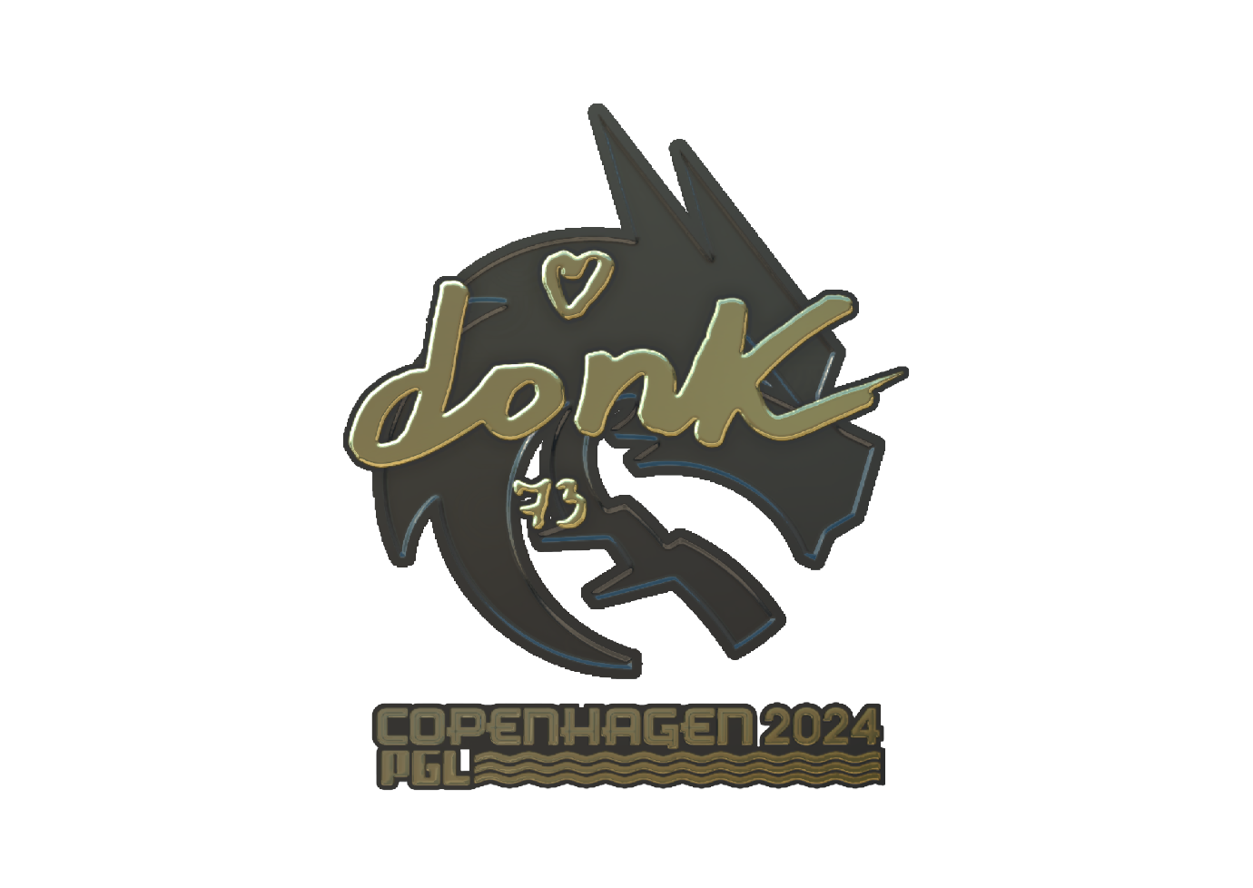 Sticker | donk (Gold) | Copenhagen 2024 — Cкины CS:GO/CS2 на CS.MONEY