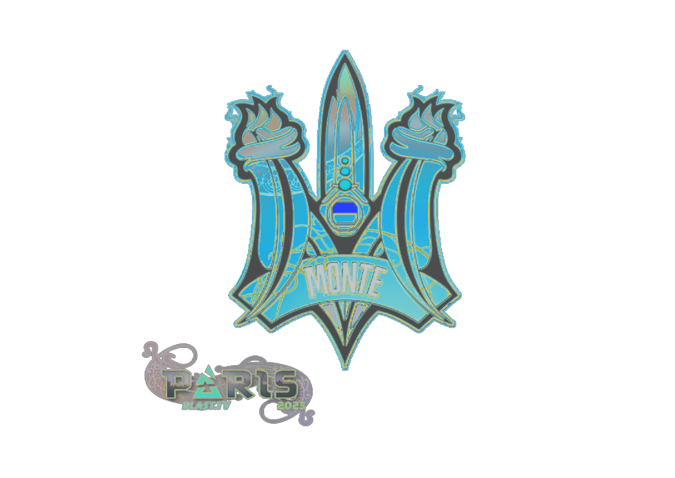 Sticker | Monte (Holo) | Paris 2023 — Trade CS:GO/CS2 skins on CS.MONEY