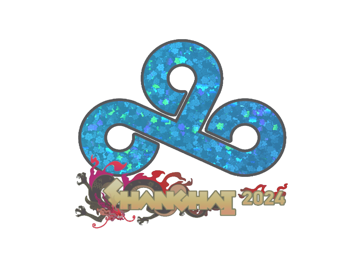 Sticker | Cloud9 (Glitter) | Shanghai 2024 — Cкины CS:GO/CS2 на CS.MONEY