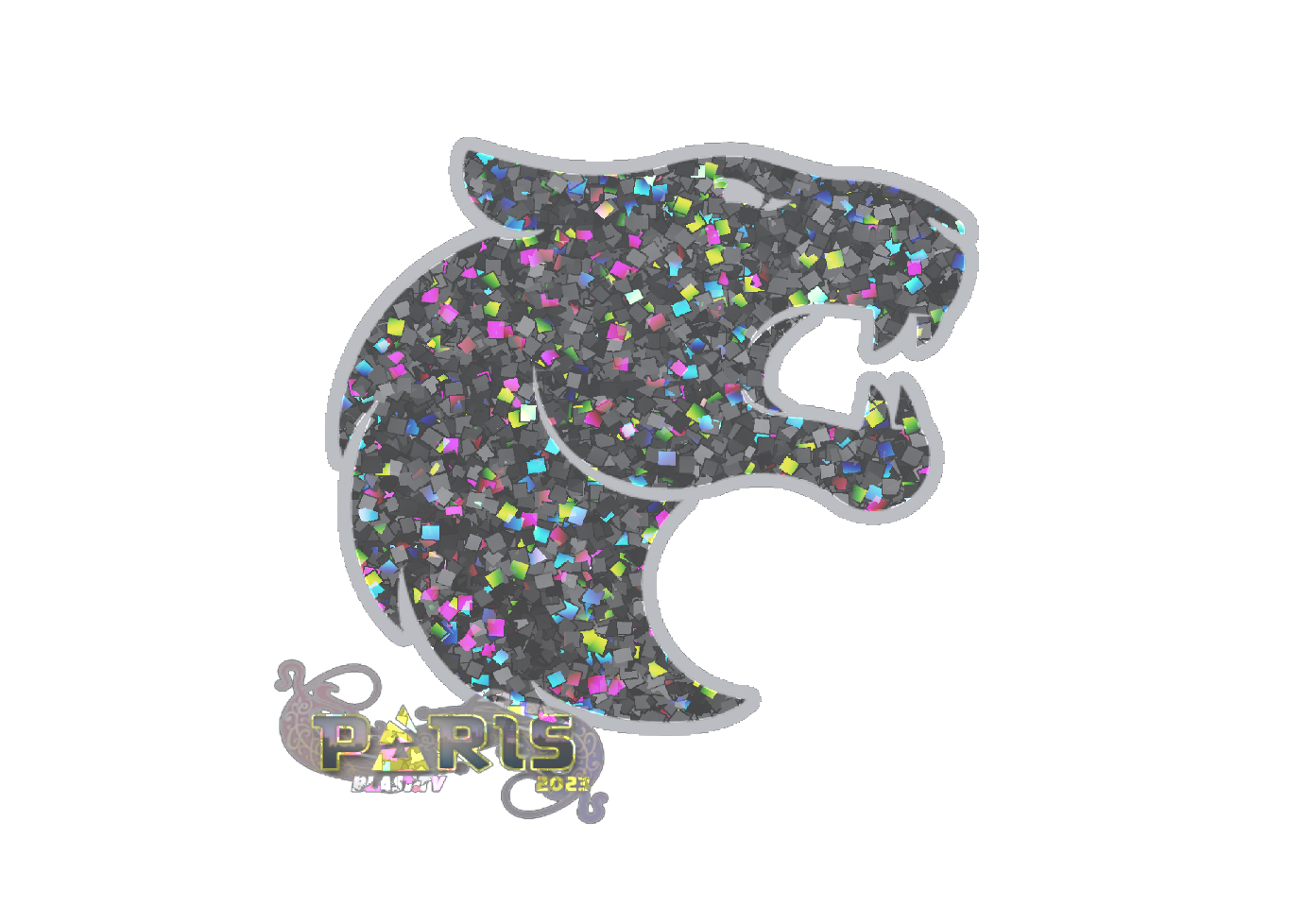 Sticker | FURIA (Glitter) | Paris 2023 — Cкины CS:GO/CS2 на CS.MONEY